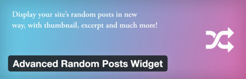 サイドバーに投稿記事をランダム表示する「Advanced Random Posts Widget」