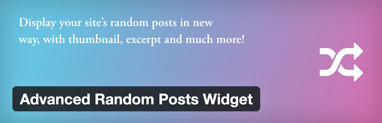 サイドバーに投稿記事をランダム表示する「Advanced Random Posts Widget」